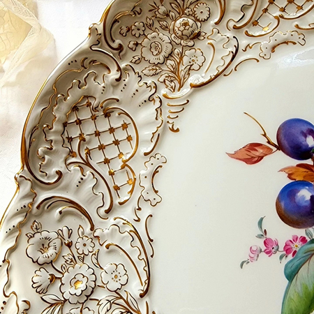 Старинное блюдо Meissen
