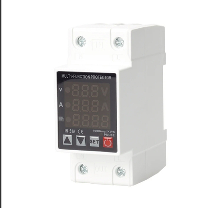 Реле напряжения VPD1-63P V/A/Kwh