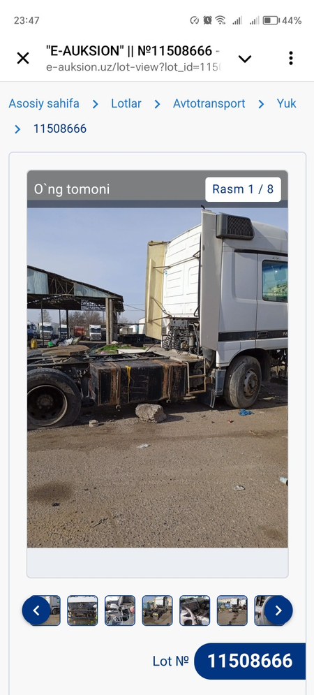 MERCEDES BENS Actros 2002  sotiladi