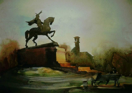 Художник Maestro art group Роспись. Барельеф.