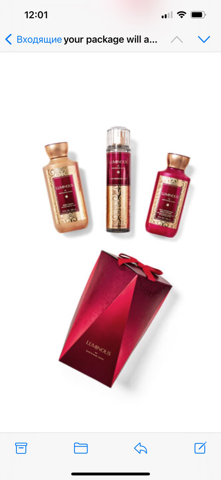 Bath&body works подарочные наборы гель, лосьон и спрей для тела