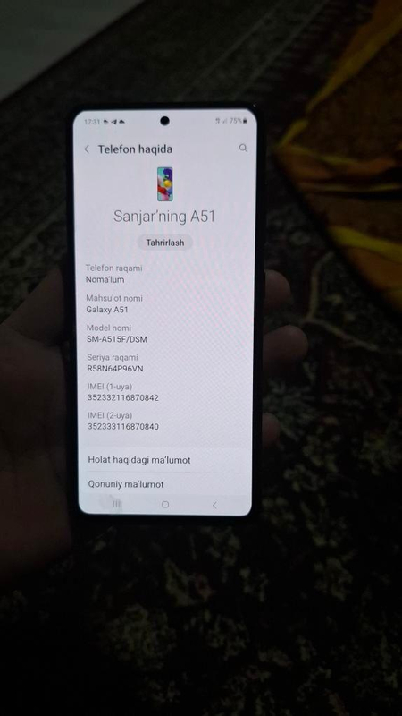 Samsung GalaxyA51
