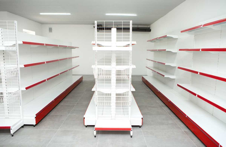 Торговые стеллажи для удобного размещения, демонстрации продукции