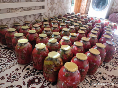Pomidor so‘kiga yopilgan bodring 3 l