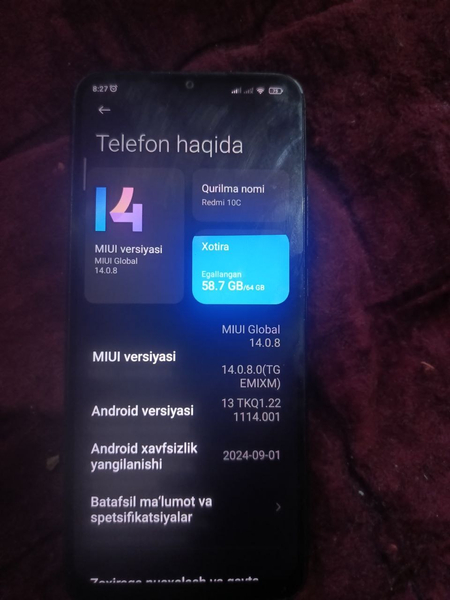 Redmi 10c ishlashi zor