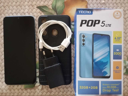 Смартфон TECNO POP 5 LTE (BD4) 2/32Gb Ice Blue