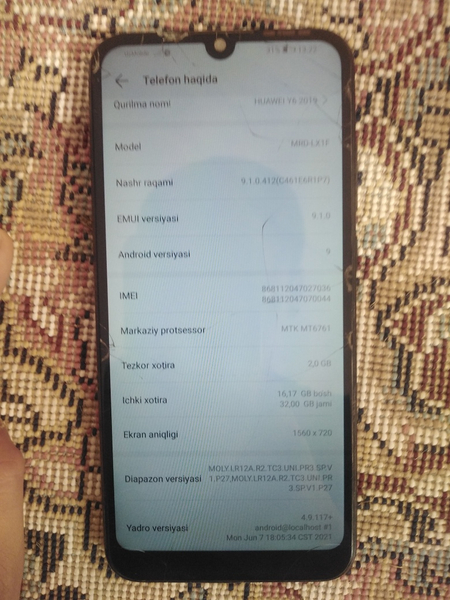 HUAWEI Y6 2019 yil