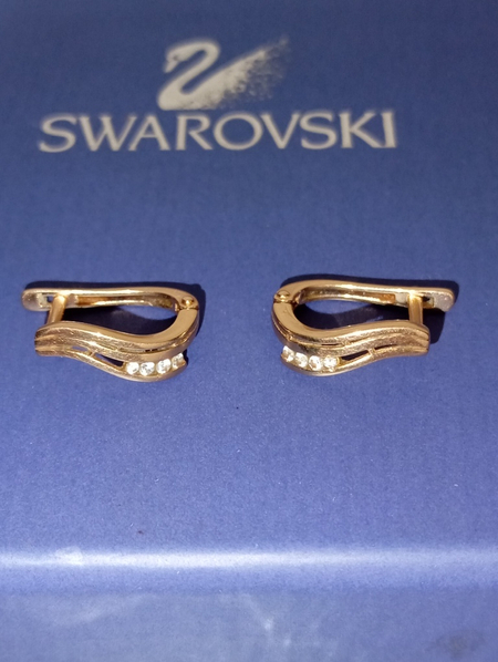 Серьги золотые 585 пробы золота.