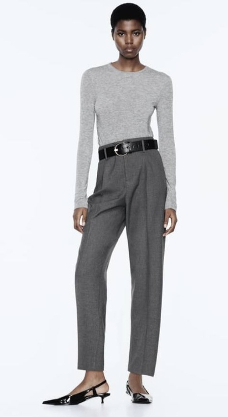 ZARA новые серые брюки XL размер
