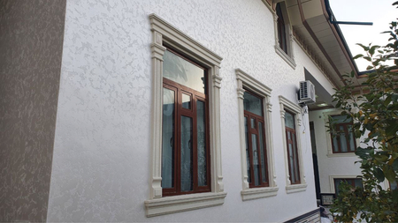 Deko’art dekorativ suvoq travertin ottocento va rangli emulsiyalar.