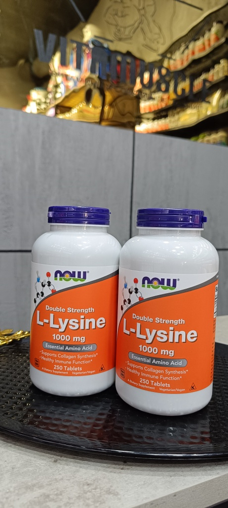 Now L- Lysine 1000 mg 250 tablets