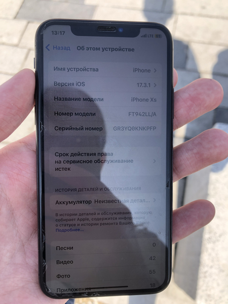 Iphone xs 64 gb lla black srochna sotiladi!