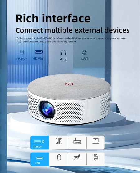 Проектор T-60 Android 4K, Proektor Android T-60 4K