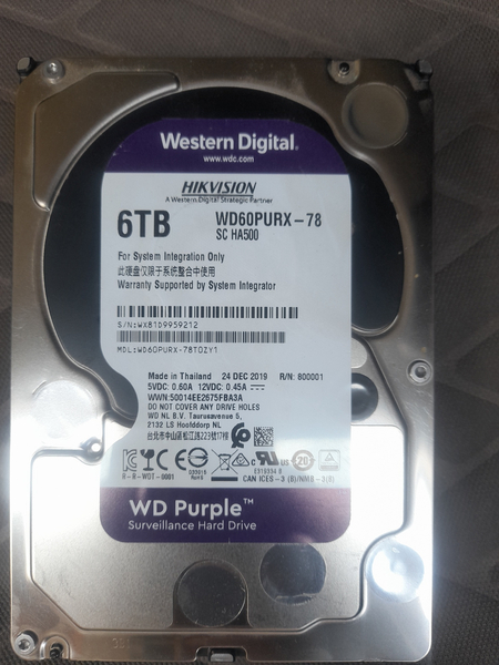 Xard hikvision 6TB 2022 yilgi