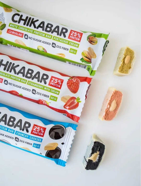 Протеиновые батончики Chikabar Aрахис Кaрамель, 20шт х 60г
