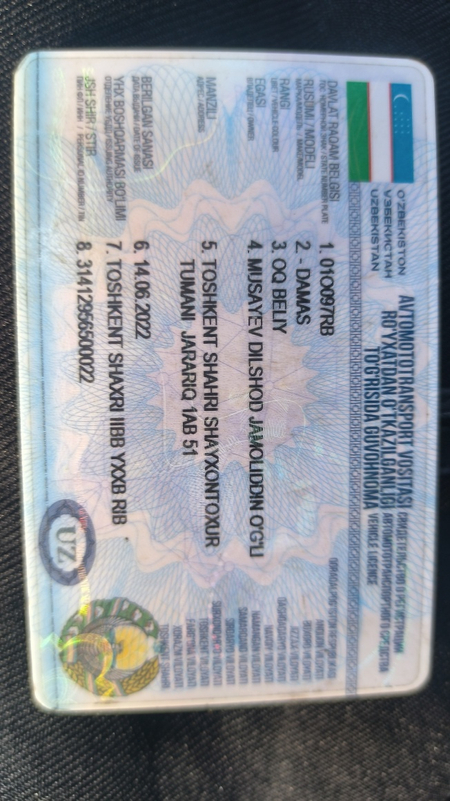 Damas 2021 benzinda