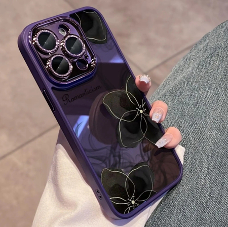 Очень качественный женский чехол для iPhone 14 Pro Max Deep Purple