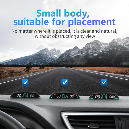 HUD проектор B3 с датчиком скорости и температуры охлаждения/ OBD2