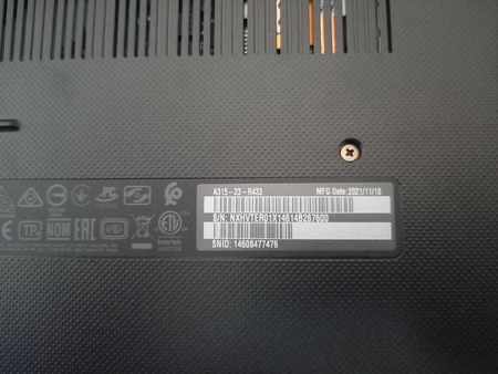 Notebook ACER Aspire  A315-23