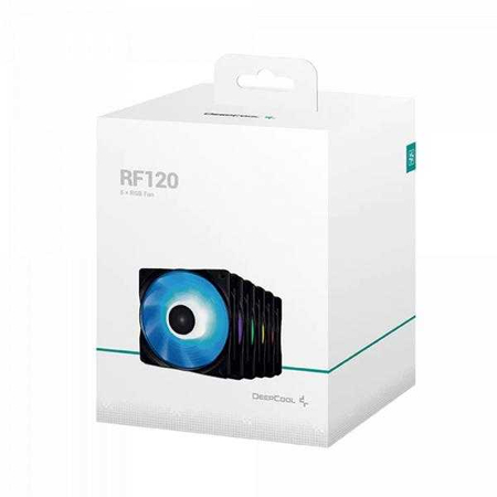 Кулер для кейса Case Cooler Deepcool RF120M RGB LED Fan (5в1) Black