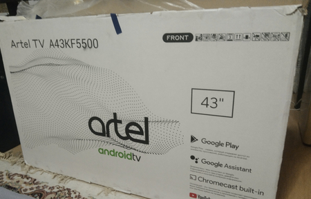 Продам новый та Artel 43