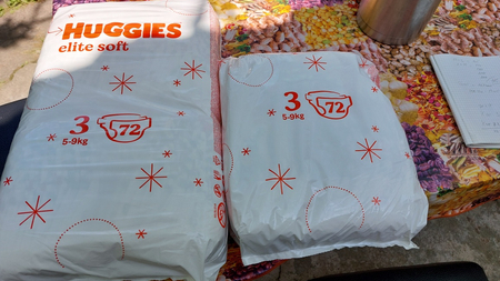 Подгузники Huggies elite soft 3
