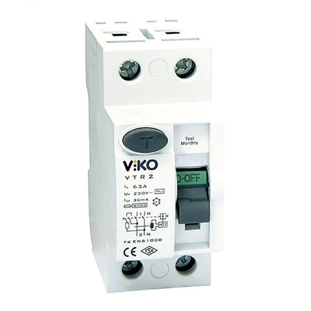 Дифференциальный выключатель VIKO для защитного отключения (УЗО)