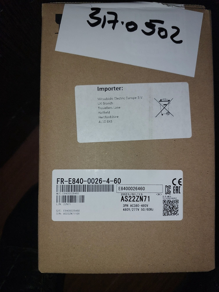 Частотный преобразователь Mitsubishi  FR-E840 0,75 кВт. + Фильтр 8А.