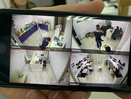 Установка видеонаблюдение и домофона Кузатув камераси