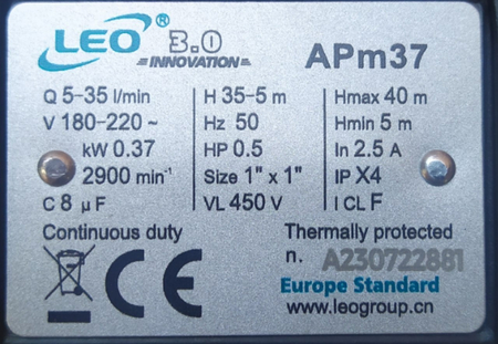 Водяной насос. APm37