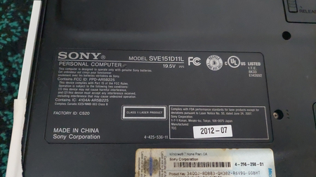 SONY. VAIO. COREI 5 windows 10