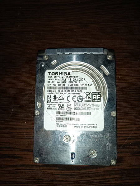 HDD 500 gb noutbuk