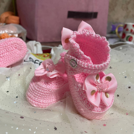 Башмачки розовые зефирки