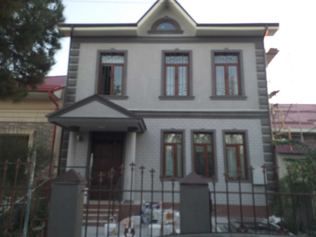 Фасадные работы (жидкий травертин).