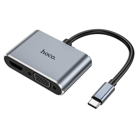 Переходник HOCO HB30 Converter Type-c to HDTV+VGA+USB3.0+PD