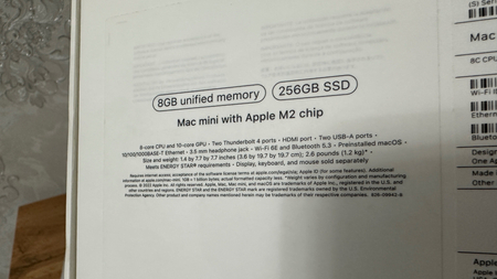 Mac mini M2 8/256 + Mi Monitor + Wireless Keyboard&Mouse