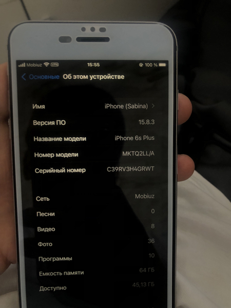 iphone 6S+ tilifon zur ishlaydi qotmiydi