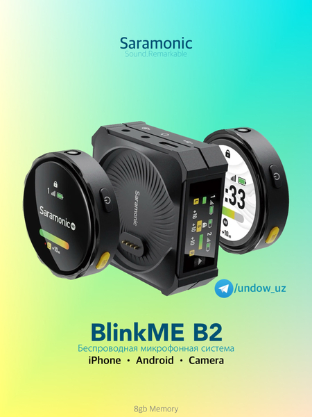Saramonic BlinkME B2 — Петличный Микрофон. Беспроводной петличка