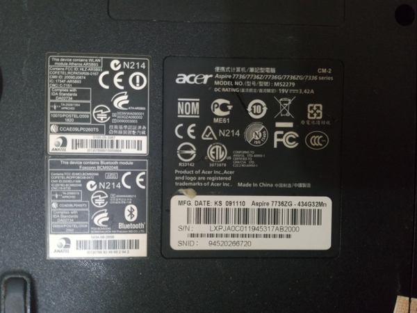 Acer Aspire 7736ZG sotiladi