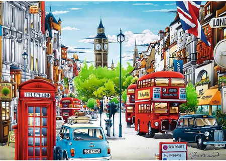 Пазлы Trefl. 1000 элементов London Street. Made in Europe
