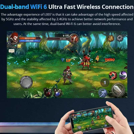 Проектор Android 11 Wi-Fi Full HD 4000 люмен для домашнего кинотеатра