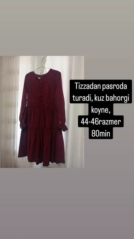 Bir marta kiyilgan, yenggi ko\\\'ylaklar. Arzon narxda bervoraman.