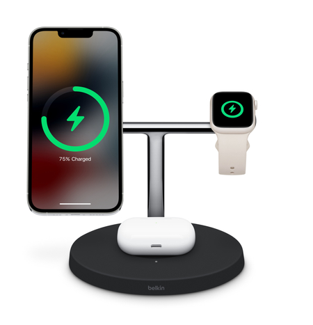 Belkin BOOST↑CHARGE PRO 3-in-1 Wireless Charger with MagSafe