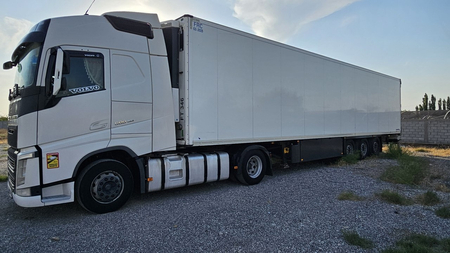 VOLVO FH500 EURO 6 + SCHMITZ Реф сотилади