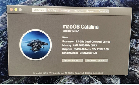 2013 • iMac • 27” • 8GB • i5-• 3.40GHz • 1TB HDD • ML089LL/A