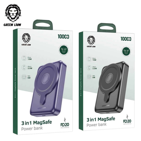 Power Bank MagSafe Monaco Green Lion