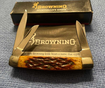 Складной нож BROWNING 311 Small Stockman. Сделано в Японии.