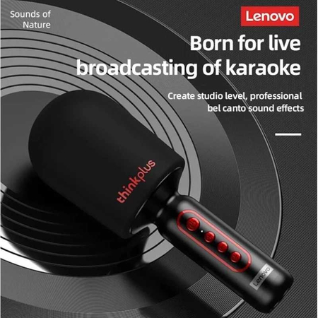 Акция! Беспроводной микрофон-колонка караоке Lenovo M1 black (черный)