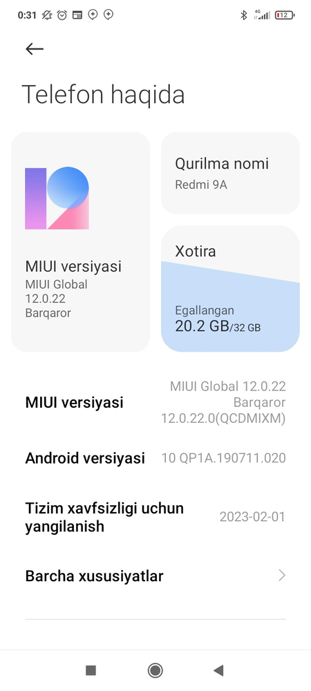 Redmi 9 A telefon sotiladi  550 ming soʻm kelishimiz yana
