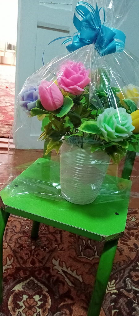 Dekorativ Gullar svitilniklar sovunli hushbuy gullar
